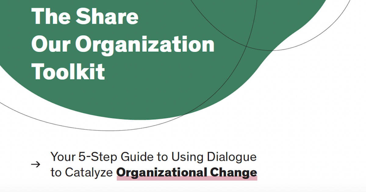 The Share Our Organization Toolkit: A 5-Step Guide to Catalyze Organizational Change | Essential ...